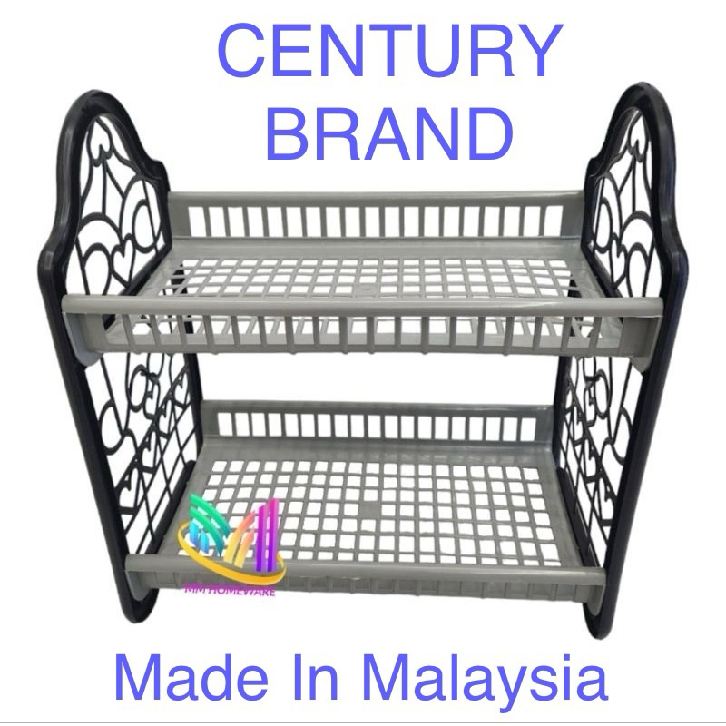CENTURY 2-Tier Multipurpose Rack Drainer Rack / Stationery Storage Rack ...