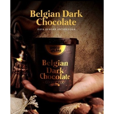 Choco Albab Belgian Dark Chocolate with Almond Choco Tub (260g ...