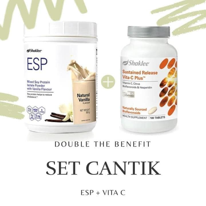 SHAKLEE SET CANTIK BASIC(ESP 850G & VITAMIN-C 180 BIJI) | Shopee Singapore