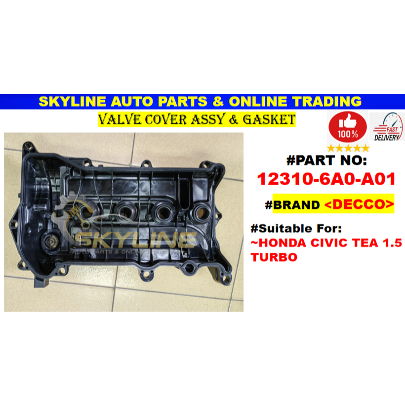 12310-6A0-A01 Valve Cover Assy Honda Civic Tea 1.5 Turbo (With Valve ...