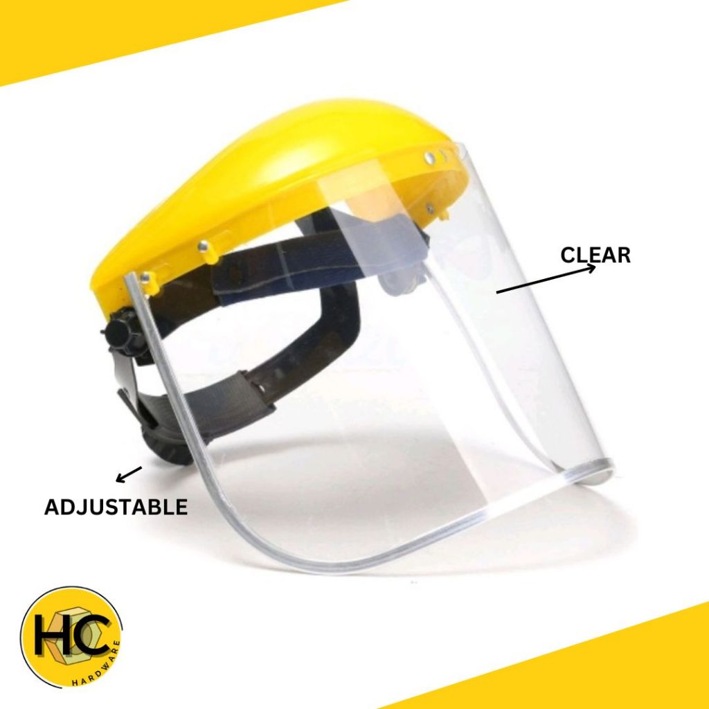 Aeroforce Heavy Duty Safety Face Shield Clear Full Work Protection Face ...