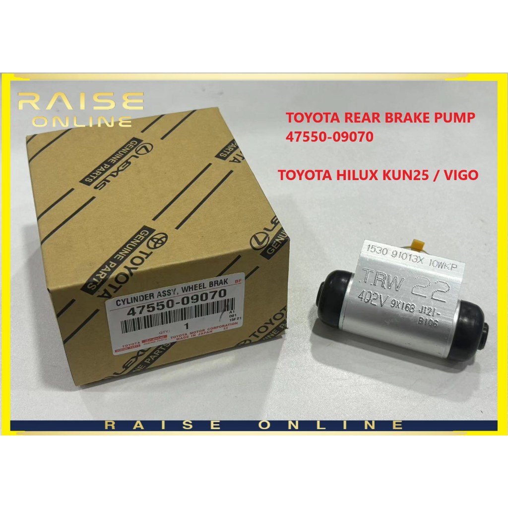100% Toyota Rear RR Wheel Cylinder Brake Pump 47550-09070 Hilux Vigo ...