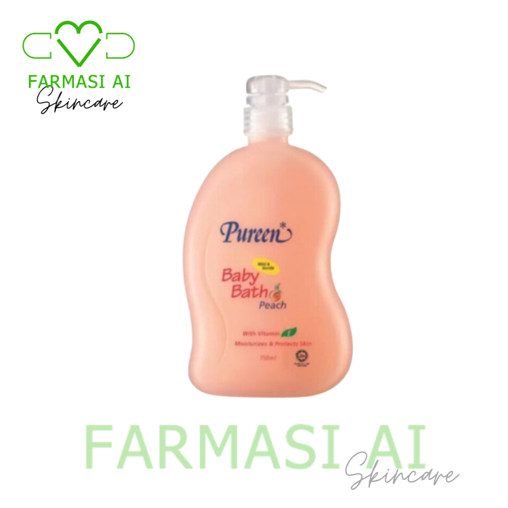 Pureen Baby Bath With Vitamin E 750ml (Peach) (Exp : 02/2025) | Shopee ...