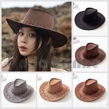Cowboy Hat Topi Cowboy Wild West Western Cowgirl Hat Black Box | Shopee ...