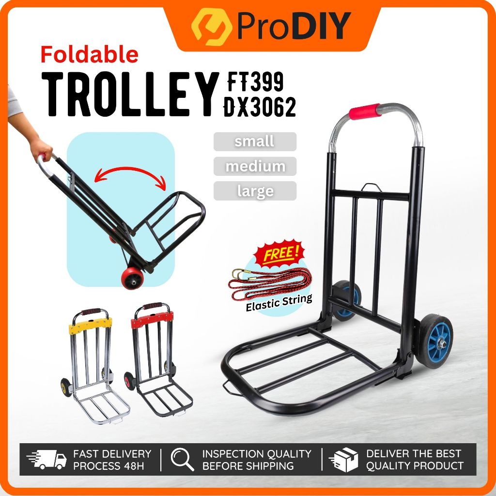 Foldable Trolley Chrome Steel Shopping Trolley Night Market Trolley ...