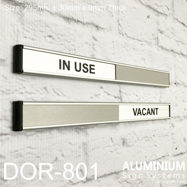 Aluminium Slider In Use Occupied Vacant Door Sign 30mmx295mm | Shopee ...
