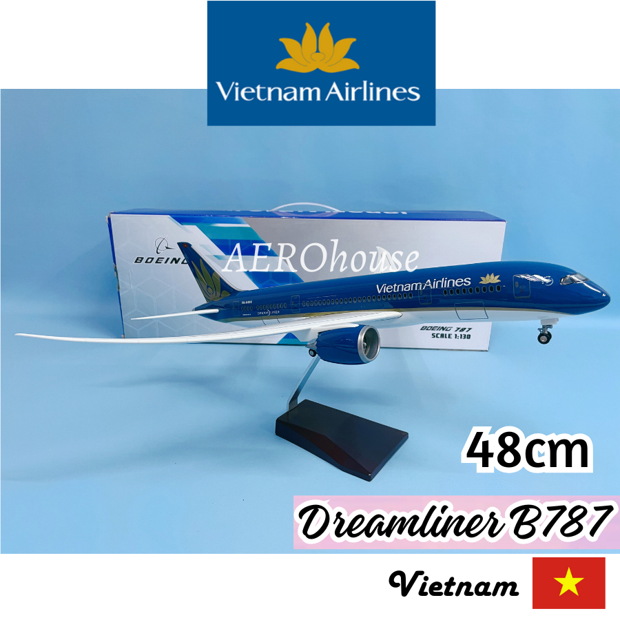 48cm Vietnam Airlines B787 Vietnam Kapal Terbang Besar Aeroplane Big Aircraft | Shopee Singapore
