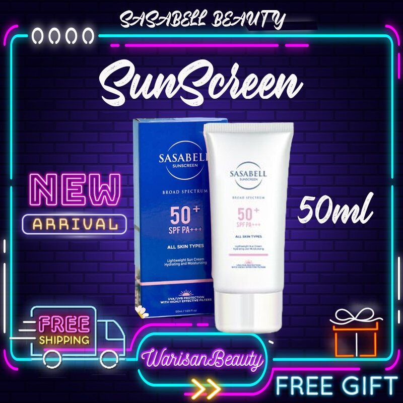 SASABELL : Sunscreen SPF50 PA+++ (50ML) | Shopee Singapore
