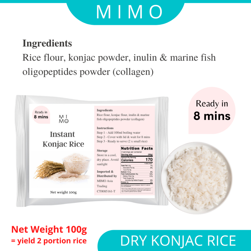 MIMO Dry Konjac Rice Basmati White Rice Nasi Putih | Shopee Singapore