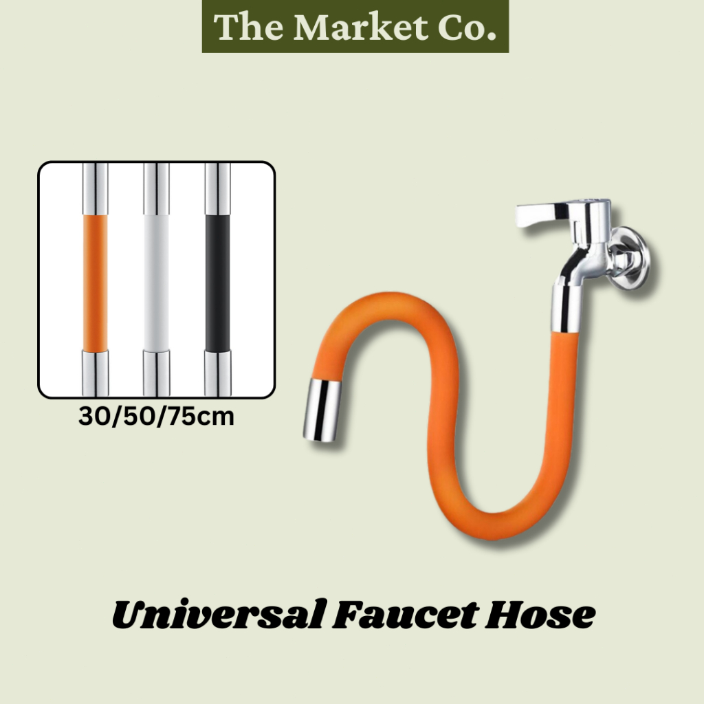 30/50/75CM Faucet Extention Universal Hose Pipe Water Tap Extender 360 ...