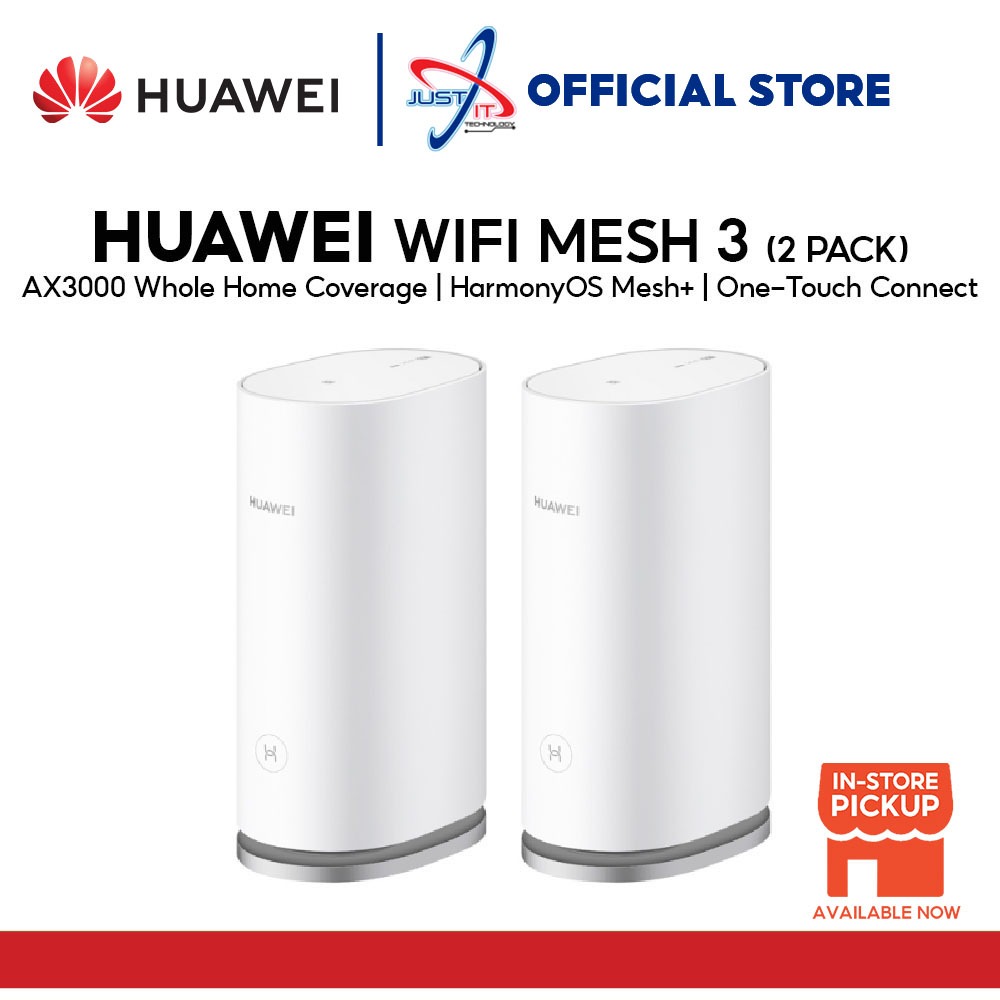 Huawei AX3000 Whole Wi-Fi Mesh 3 System (2 Pack) | Shopee Singapore