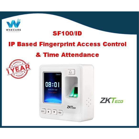 ZKTeco Standalone P-based Fingerprint Terminal Biometric Access Control with Time Attendance ...