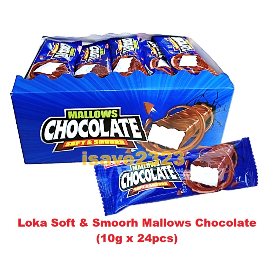 [HALAL] Loka Soft & Mallows Chocolate (10g x 24pcs) | Shopee Singapore
