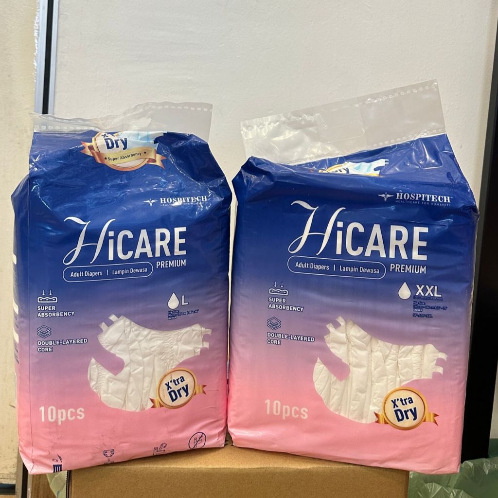 HICARE ADULT DIAPER EXTRA DRY (L 10s, XXL 10s) | Shopee Singapore
