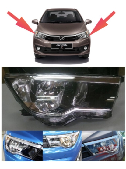 Perodua BEZZA ( 2016 - 2019 ) Eyelid eyeslid eyebrow Head Lamp Eye Lid ...
