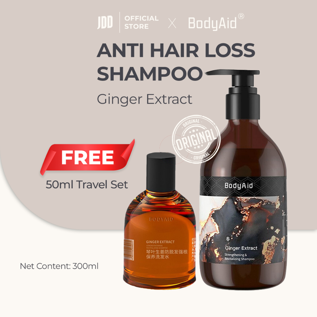 BODYAID Anti Hair Loss Shampoo Ginger Extract Conditioner Anti Dandruff ...