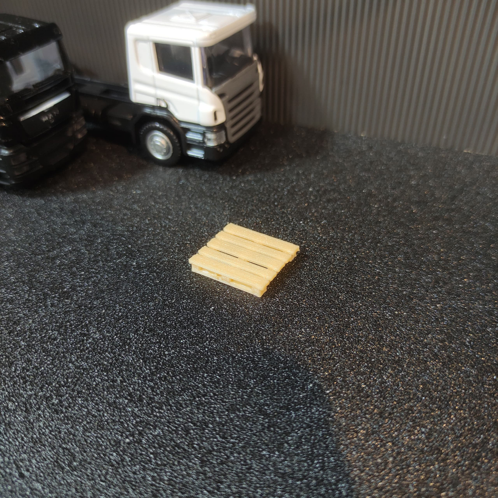 Pellet Wood Mini Pelapik Kayu Pallet 1/64 Diorama Diecast Wood Brown ...