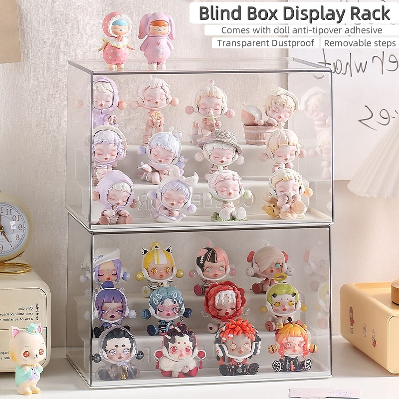 Blind Box Display Rack Plastic Transparent Box Acrylic Storage Rack ...