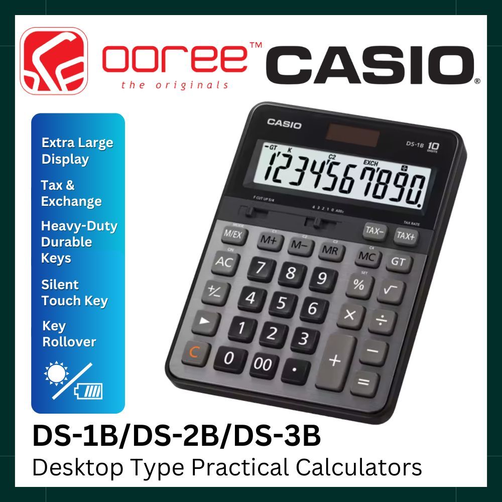CASIO DS-1B (10 DIGITS) / DS-2B (12 DIGITS) / DS-3B (14 DIGITS) DESKTOP ...