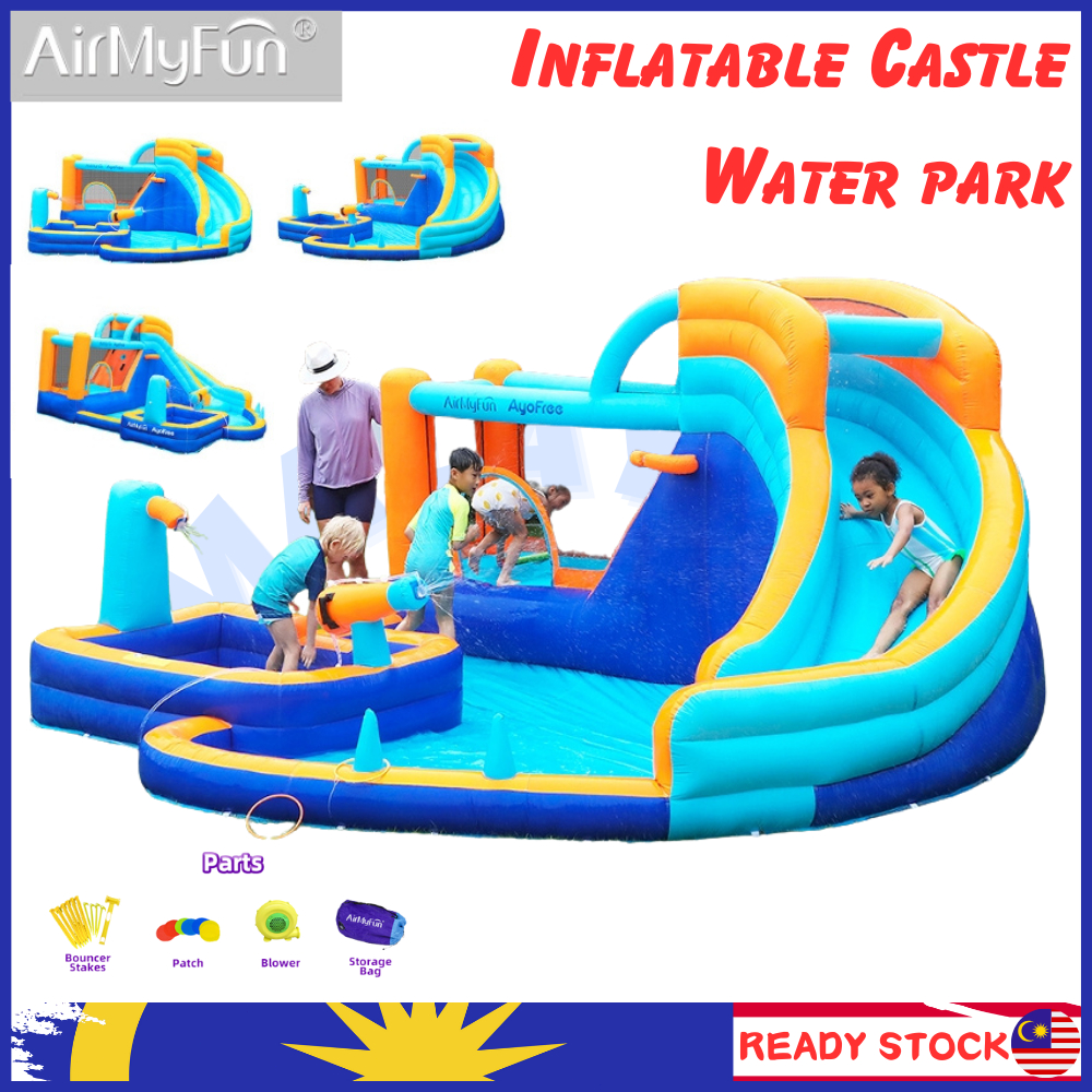 Airmyfun pool kolam inflatable slide kolam pool Inflatable castle baby ...