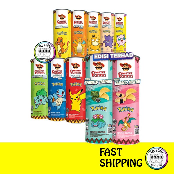 Mister Potato Pokemon Edition Mr Potato Crips | Shopee Singapore