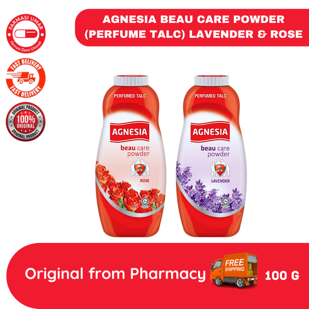 AGNESIA BEAU CARE POWDER 100G (LAVENDER & ROSE) | Shopee Singapore
