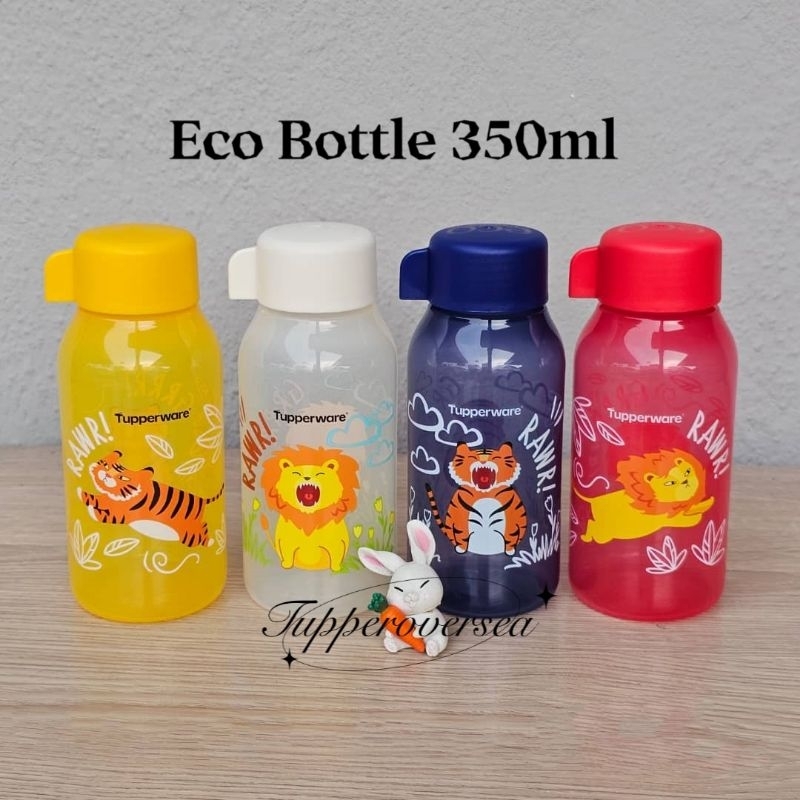 Tupperware Lion & Tiger Eco Bottle 350ml (1pc / 4PCS) - Red / White / Blue / Yellow | Shopee ...