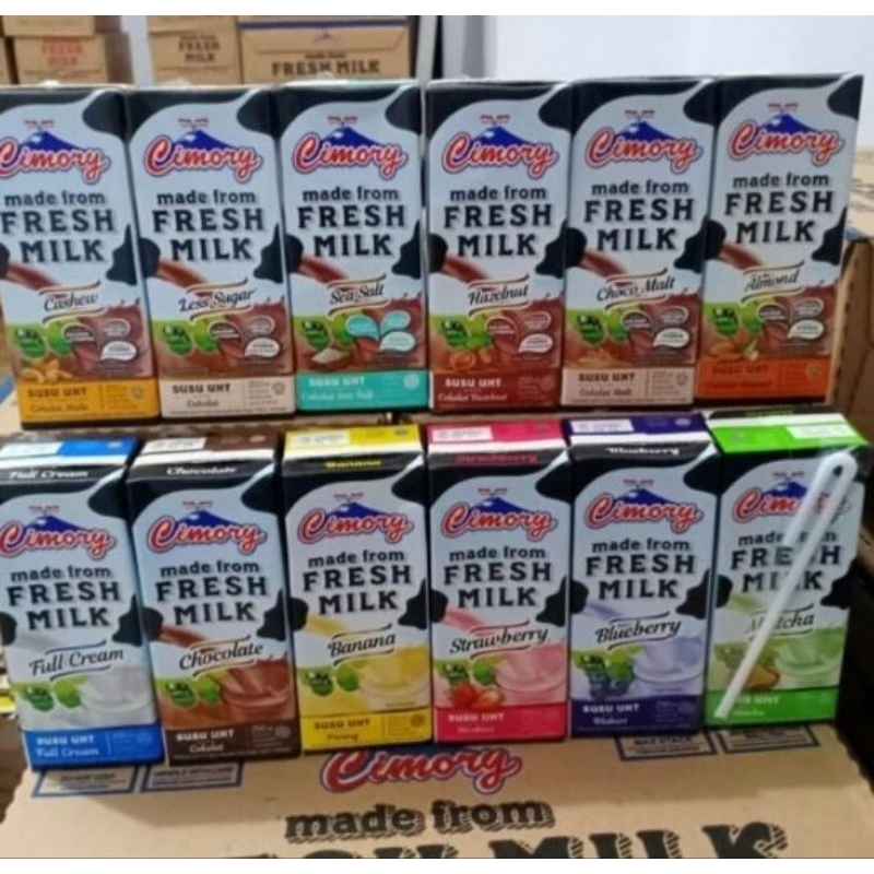 Cimory Fresh Milk Susu UHT Berbagai Varian Rasa 250ml | Shopee Singapore