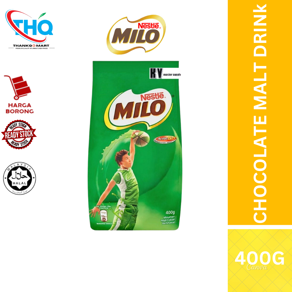 NESTLE MILO Chocolate Malt Drink(400G)—LOW PRICE&BEST QUALITY | Shopee ...