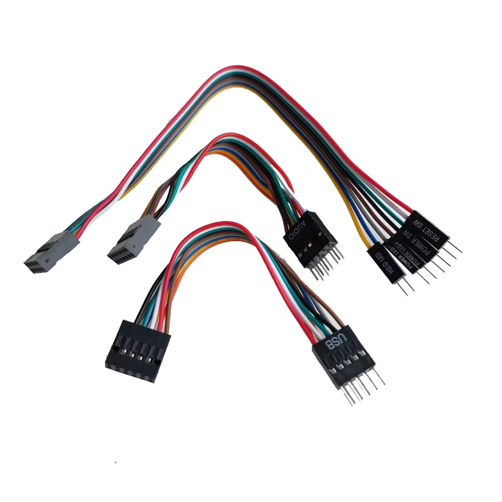 12P 9P USB 14P Audio 8P HDD Power LED Reset SW Switch Cable for Lenovo ...