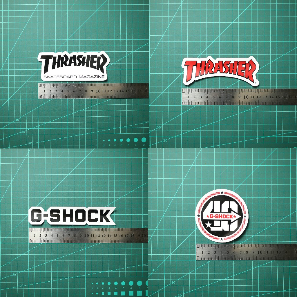 Sticker ( Thrasher, G-Shock ) | Shopee Singapore