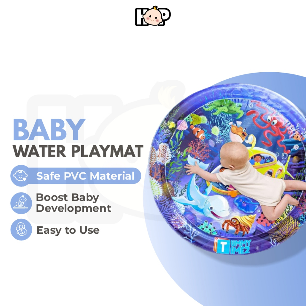 Round Baby Water Playmat Baby Slapped Pad Baby Inflatable Water Play ...