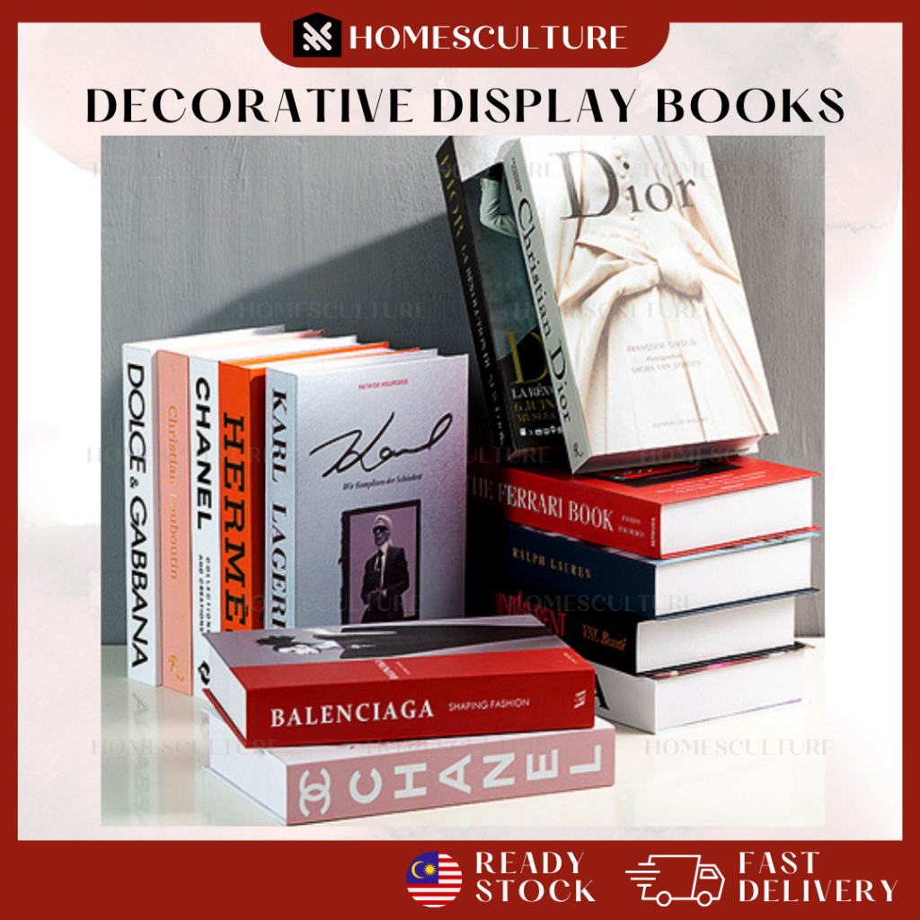 Designer Display Books Fake Faux Simulation Decorative Book Props Buku ...