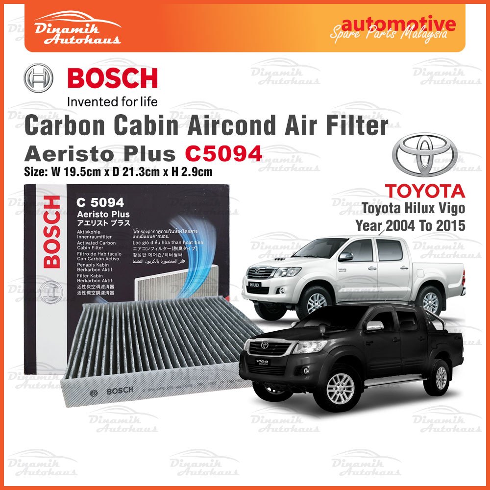 Toyota Hilux Vigo Year 2004 To 2015 Activated Carbon Cabin Aircond ...