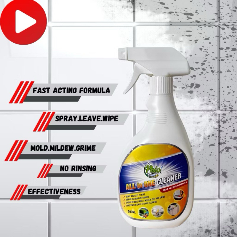 PHIO All In One Cleaner Spray 500ml POWER CLEAN SPRAY STRONG CLEANING ...