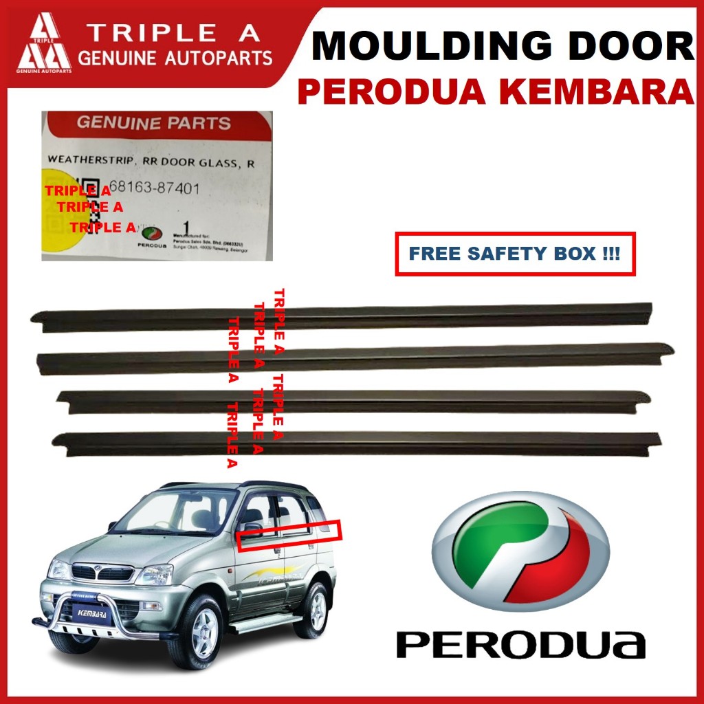 PERODUA KEMBARA DOOR MOULDING OUTER LINING GETAH CERMIN LUAR PINTU ...