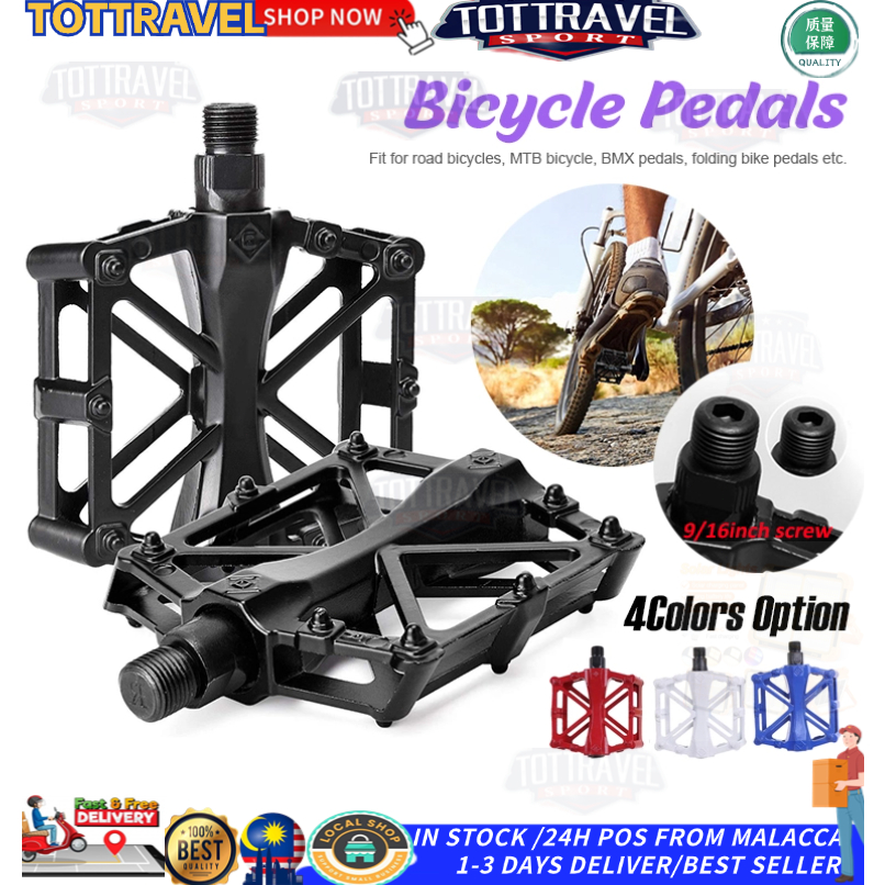 Universal Pedal basikal Bicycle Flat Pedals Ultralight Anti-slip Pedals ...