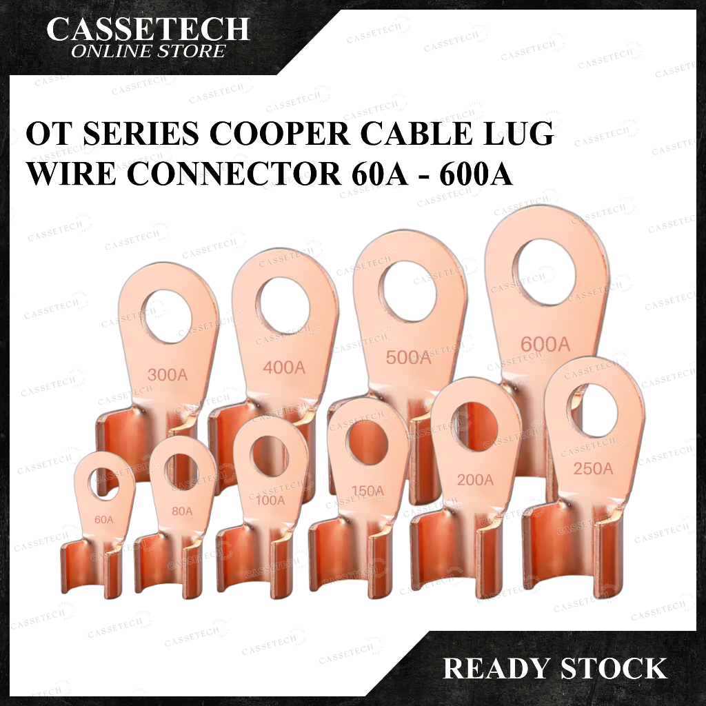 OT SERIES COOPER CABLE LUG TERMINAL WIRE CABLE CONNECTOR NOSE CRIMP ...