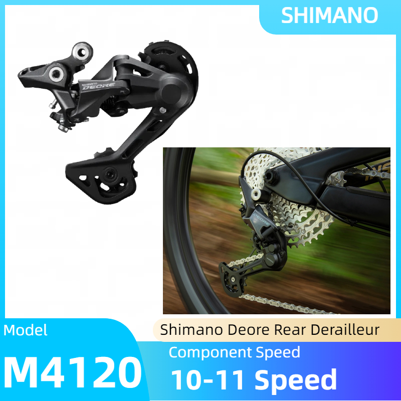 Shimano Mountain Bike Deore Gear Rear Derailleur 10-11Speed (M4120 ...