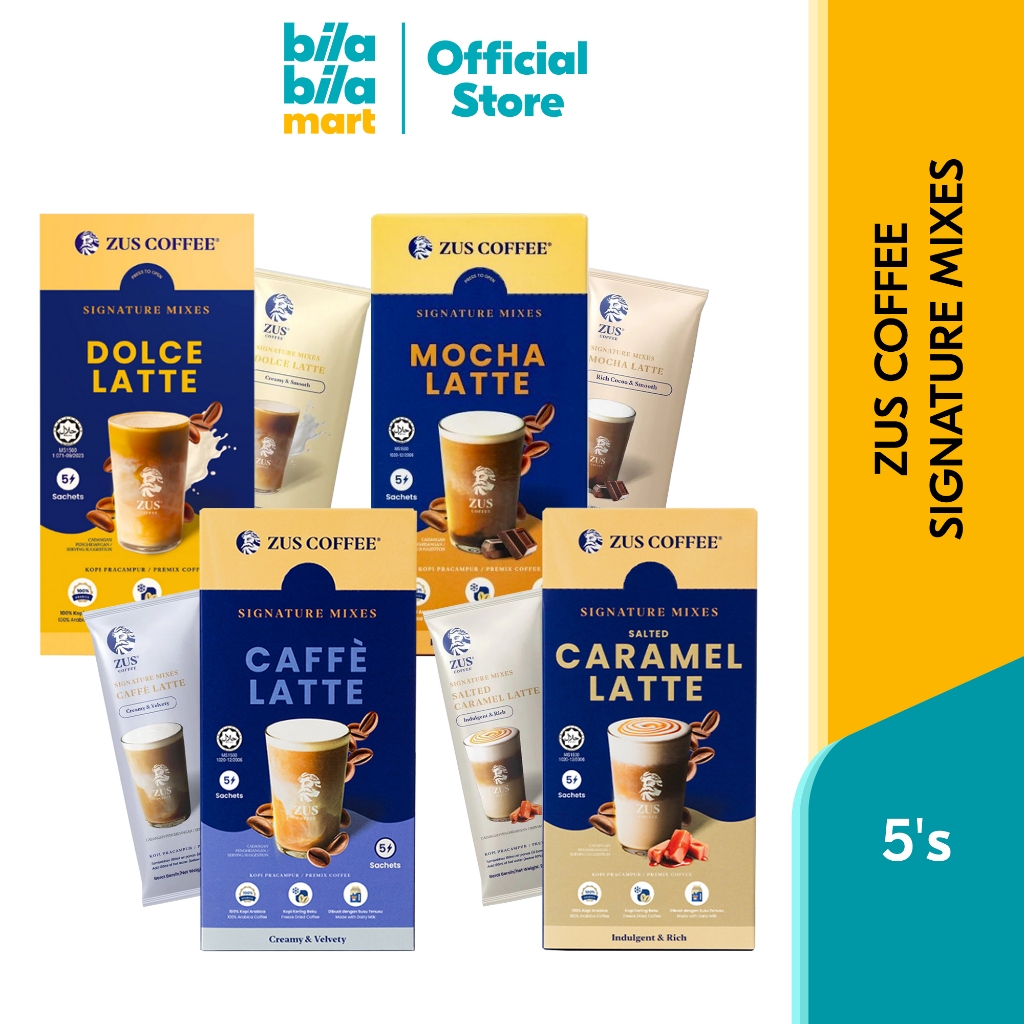 ZUS Coffee Signature Mixes (Dolce Latte, Mocha Latte, Caffe Latte ...
