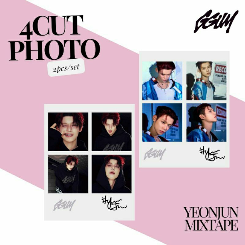 KPOP YEONJUN TXT MIXTAPE MERCH GGUM PHOTOCARD POLA STYLE STRIP BADGE NB ...