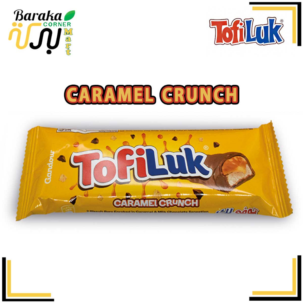Puasa Ramadan Tofiluk Chocolate Carmel Crunch TWO FINGERS Coklat Saudi ...