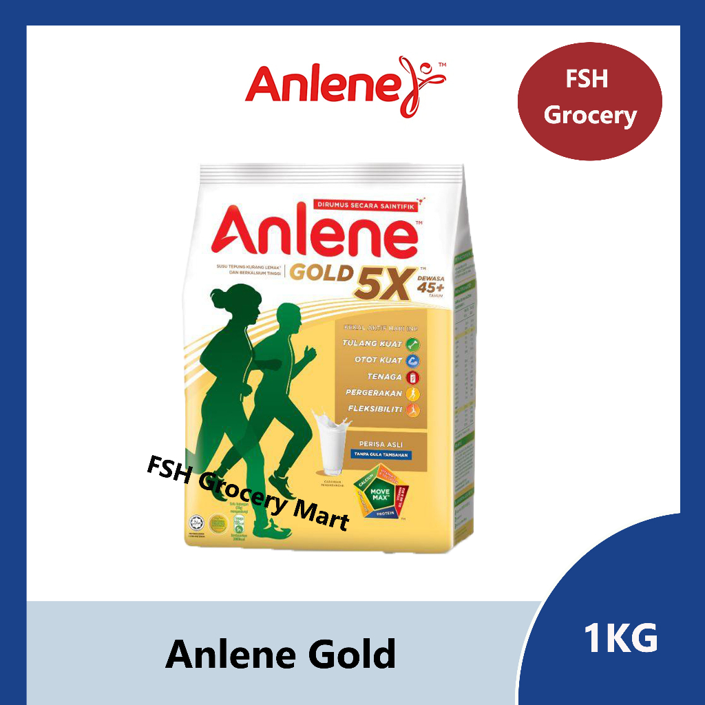 ANLENE GOLD MILK POWDER 1KG | Shopee Singapore