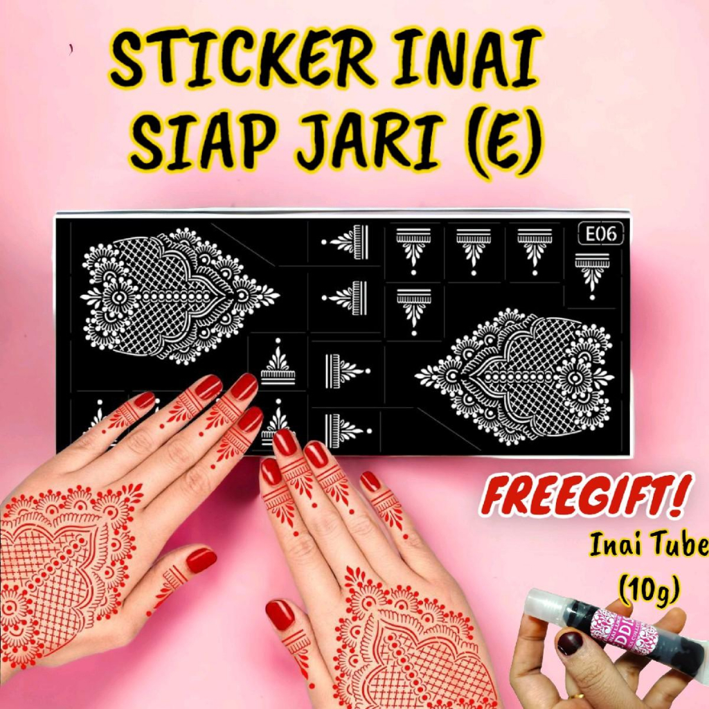 Sticker INAI CODE E & T READY TO FINGER | Shopee Singapore