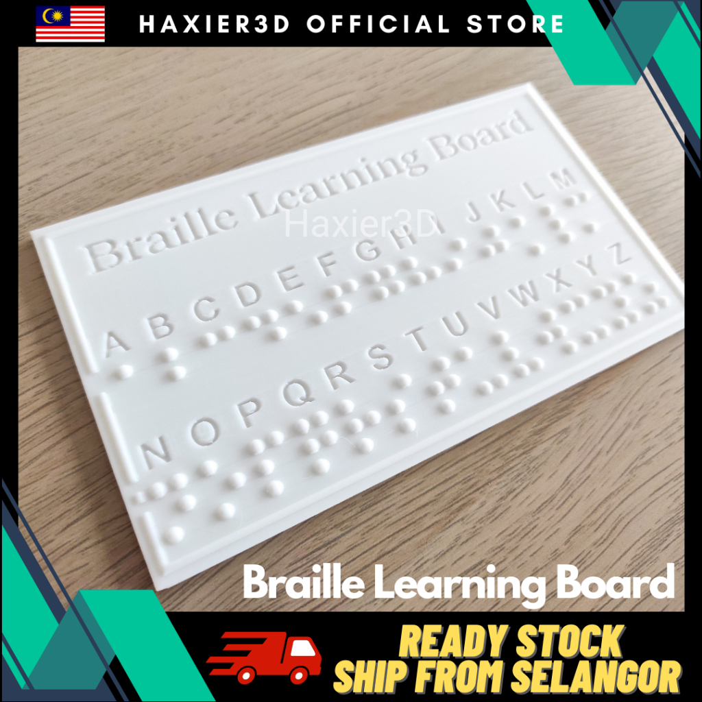 Handy Braille Learning Board Alphabet (A-Z) Perfect for Anyone to Teach ...