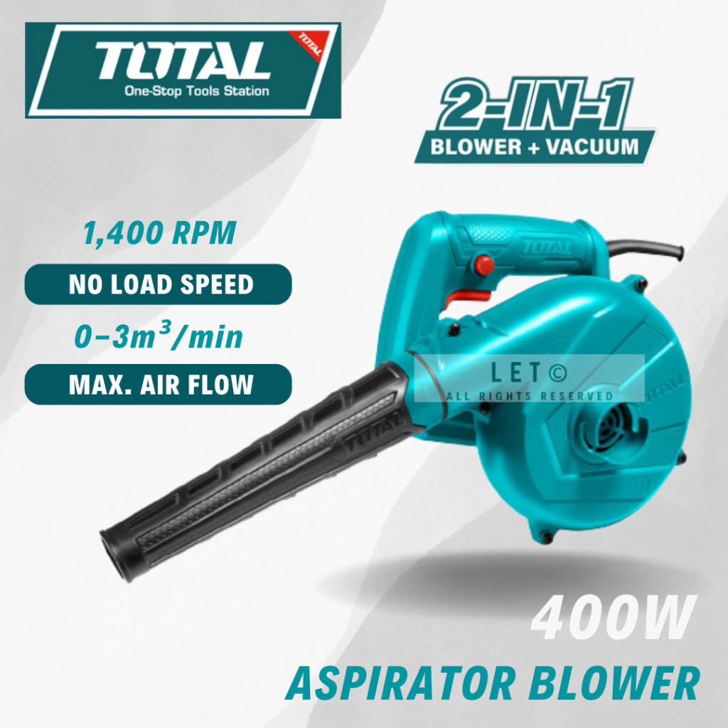 TOTAL 2IN1 400W ASPIRATOR ELECTRIC HANDHELD BLOWER VACUUM (TB2046 ...
