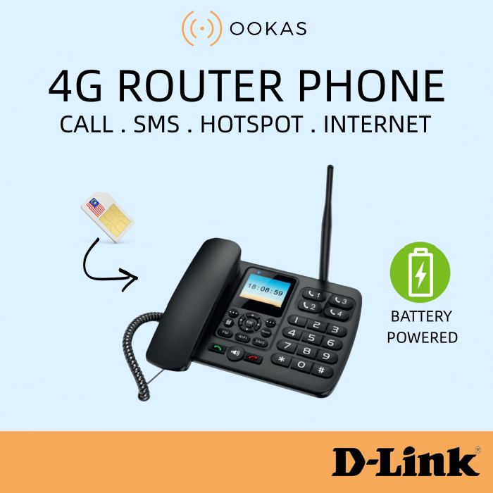 D-Link DWR-920PW 4G LTE VoLTE Phone Rechargeable Wireless WiFi Direct ...