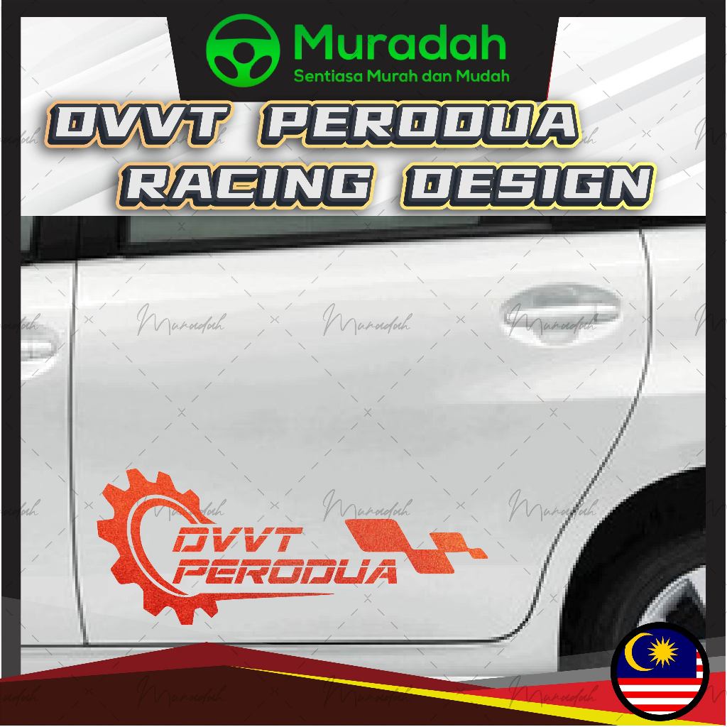 Dvvt Perodua Racing car Sticker / Sticker kereta Dvvt / DVVT PERODUA ...