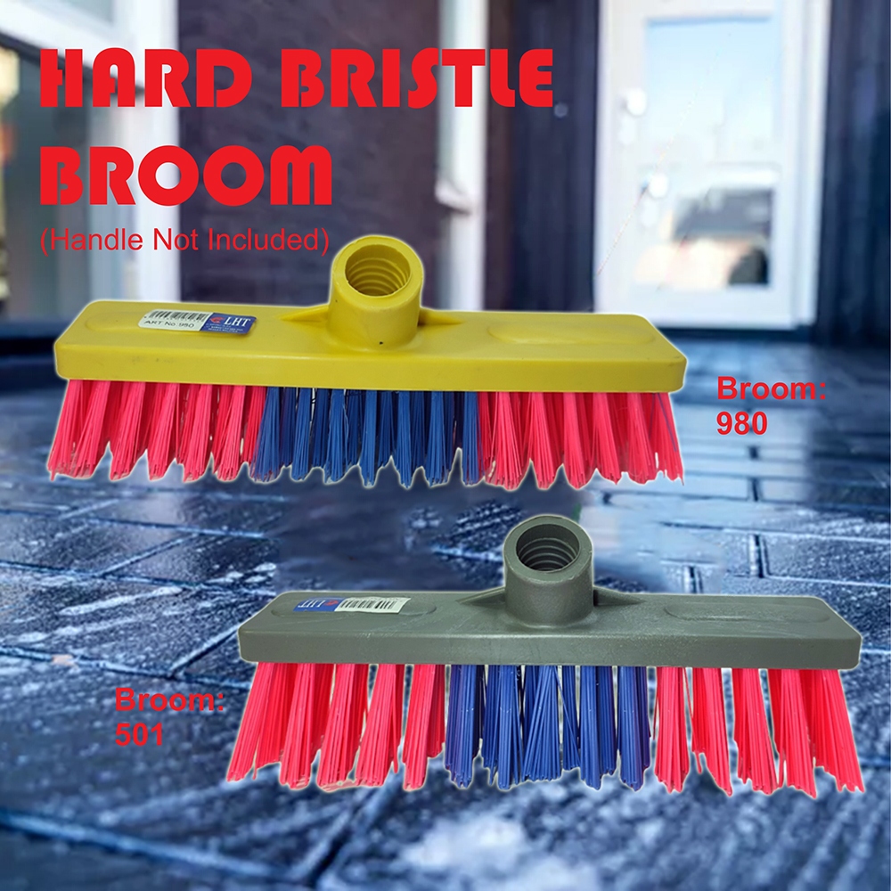 Hard Nylon Bristle Indoor Outdoor Broom Water Sweeper Penyapu Keras Air ...