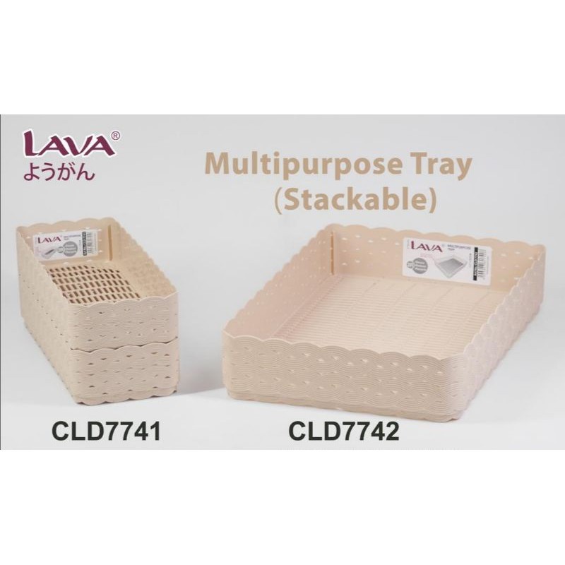 LAVA Multipurpose Tray Stackable, Assorted Sizes | Shopee Singapore